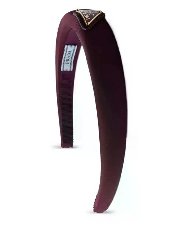 Prada Triangle-logo Headband - Red