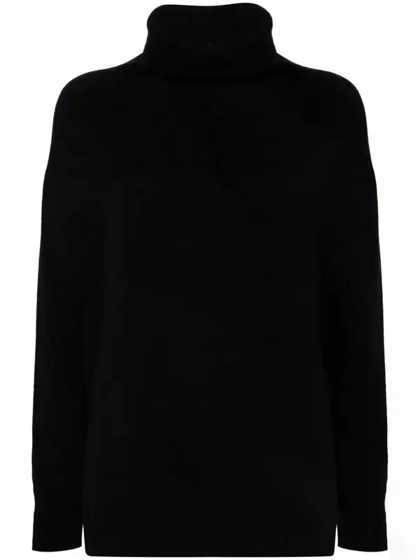 Eric Bompard Hammer-sleeve Round-neck Sweater