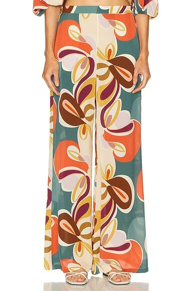 ADRIANA DEGREAS Printed Wide Leg Trousers - Unique