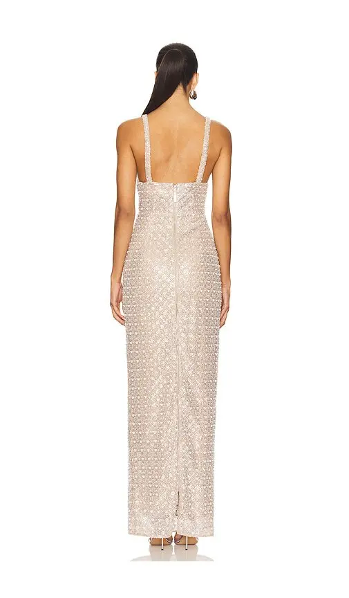 BRONX BANCO Allegra Sequin Maxi Dress