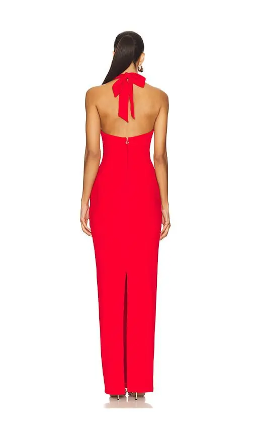 NOOKIE Demi Halterneck Gown - Red