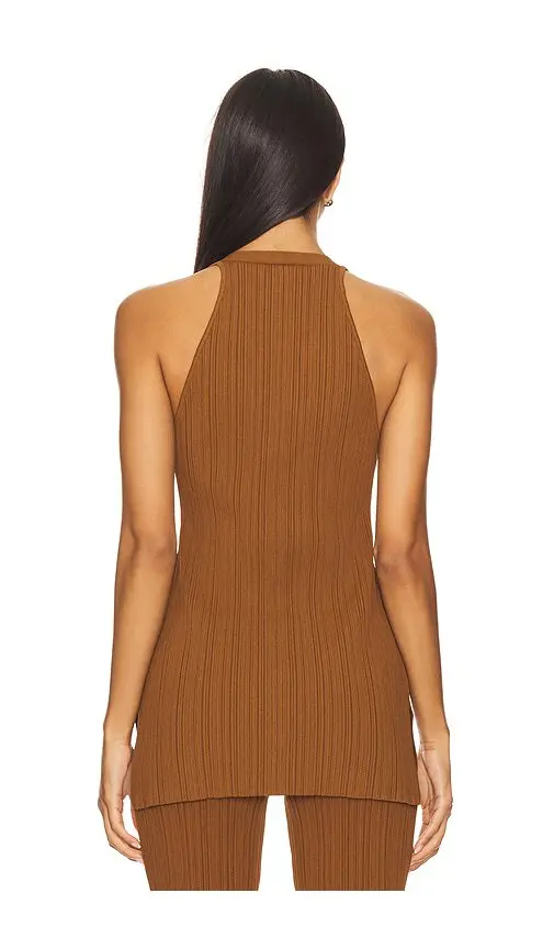 Veronica Beard Dax Knit Vest - Brown