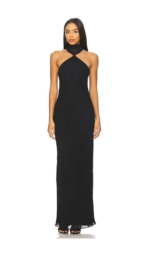 Amanda Uprichard Ashton Maxi Dress - Black