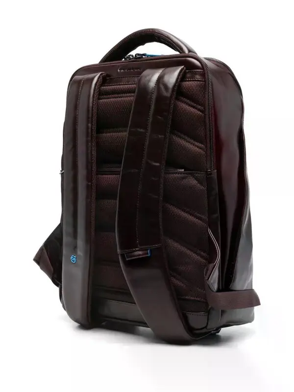 PIQUADRO Personalizable Leather Laptop Backpack