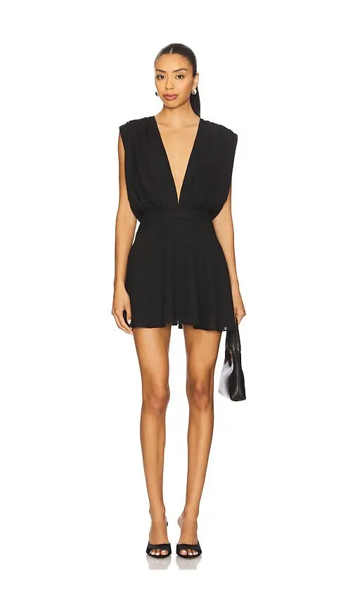 MORE TO COME Kalley Mini Dress - Black