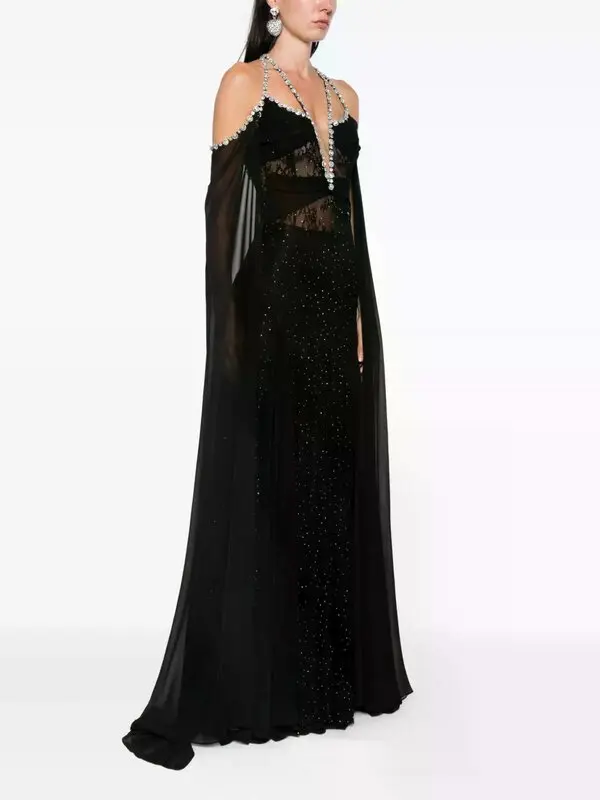 NISSA Embellished Halterneck Gown