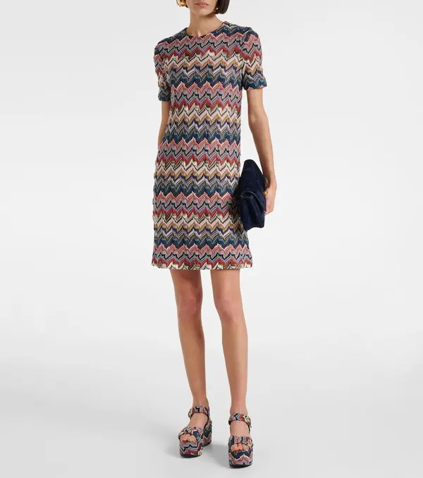 Missoni Zigzag Lame Mini Dress
