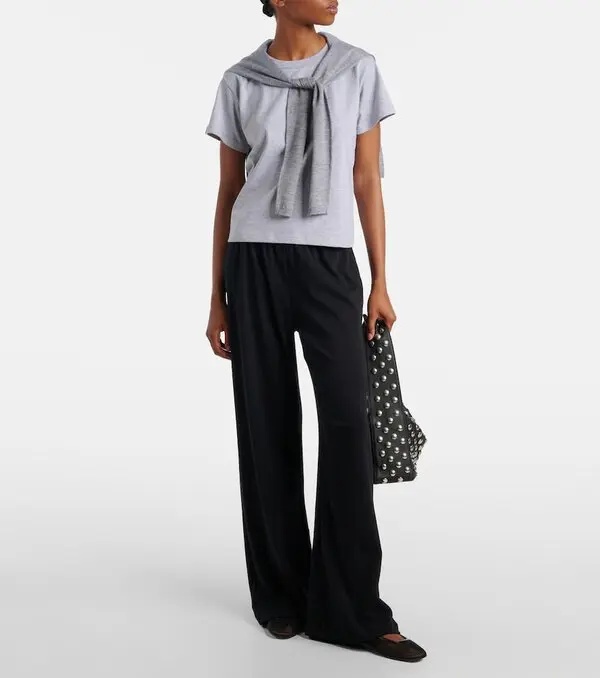 LESET Margo Cotton Jersey T-shirt - Grey