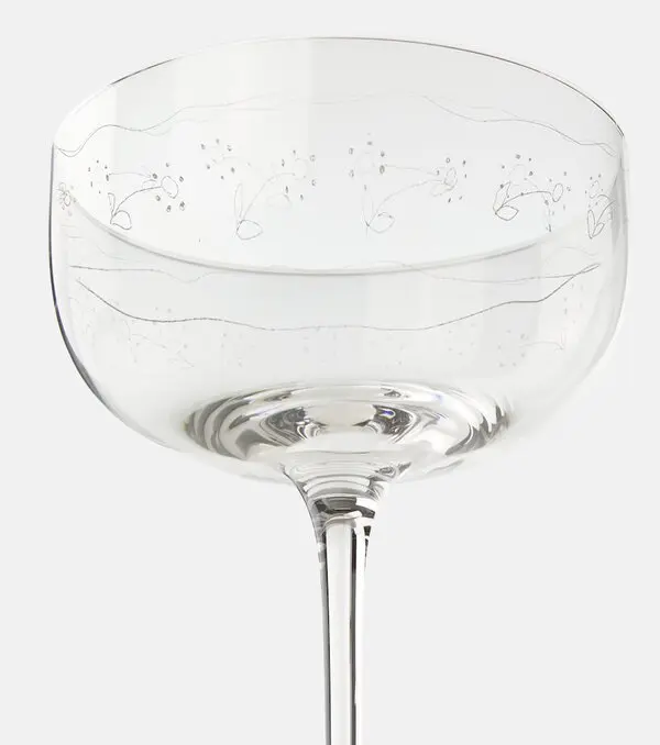 SERAX Midnight Flowers Anemone Vaniglia Set Of 4 Champagne Glasses Marni