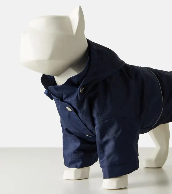 Gucci Gg Monogram Pet Raincoat - Blue