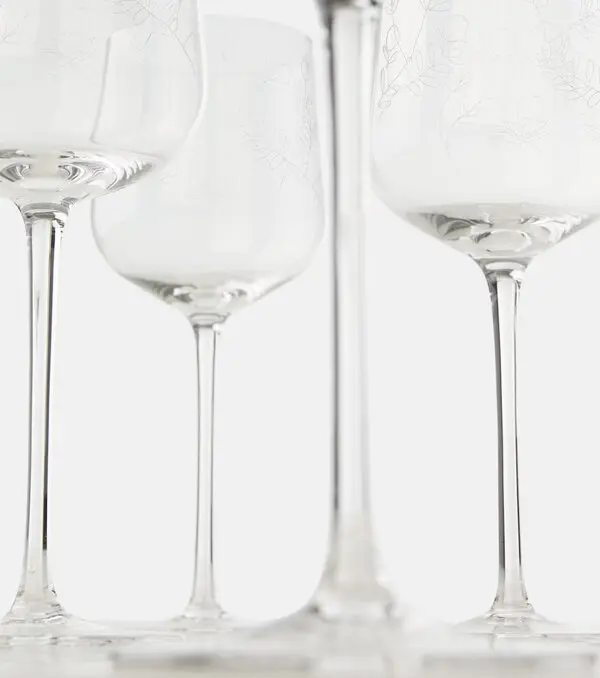 SERAX Midnight Flowers Mirtillo Tea Set Of 4 Wine Glasses Marni