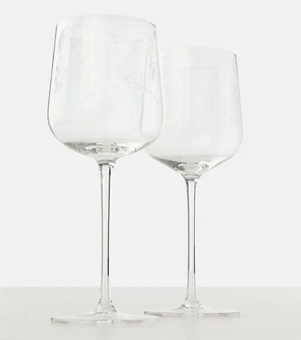 SERAX Midnight Flowers Mirtillo Tea Set Of 4 Wine Glasses Marni