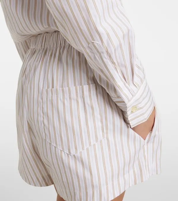 LESET Yoshi Striped Cotton-blend Twill Boxer Shorts - Multicoloured