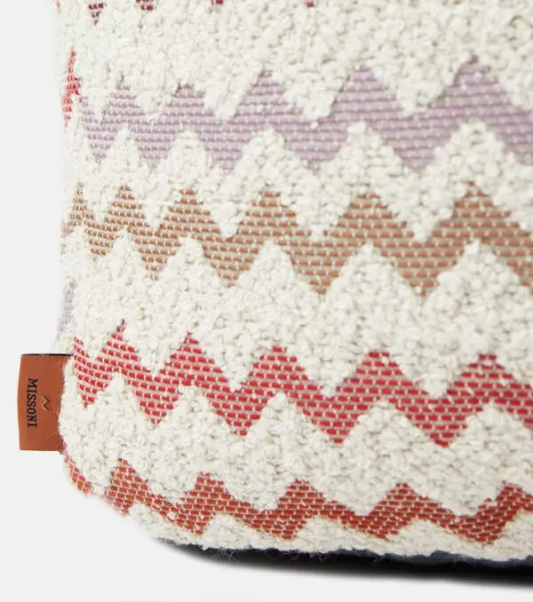 Missoni Capri Zigzag Boucle Pouf - Red
