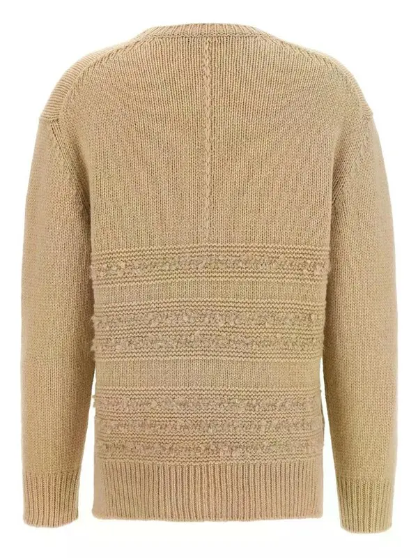 Fabiana Filippi Bouclé Insert Crew Neck Sweater