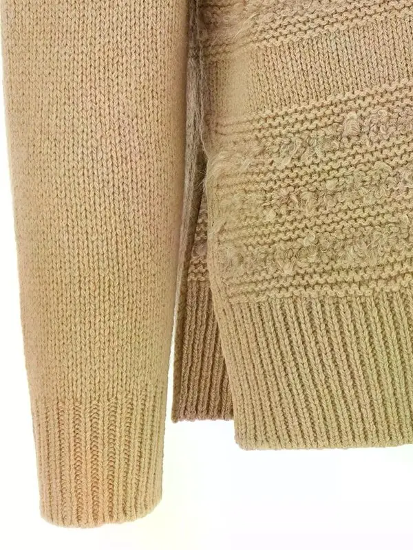 Fabiana Filippi Bouclé Insert Crew Neck Sweater