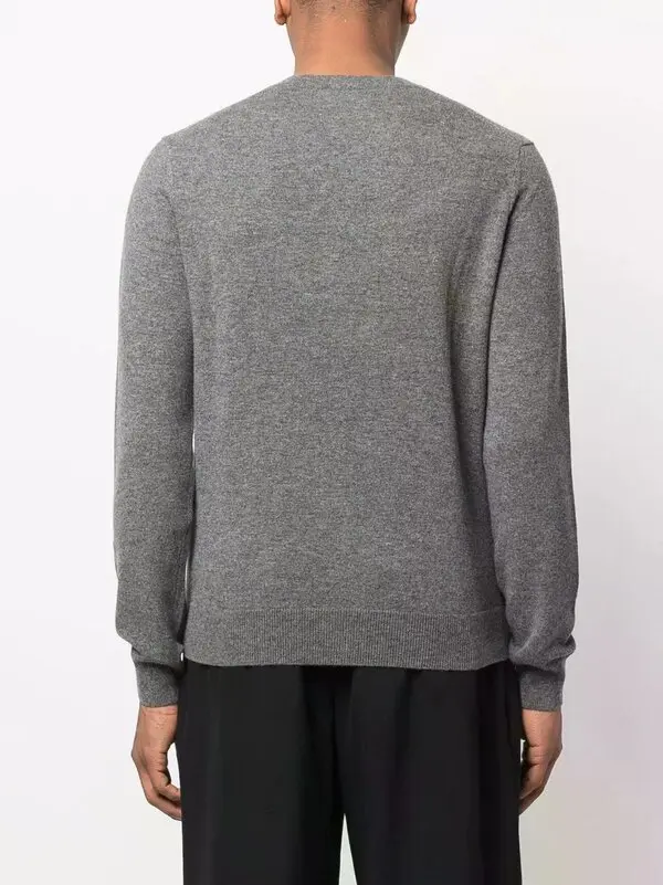 Comme Des Garçons V-neck Fine-knit Jumper