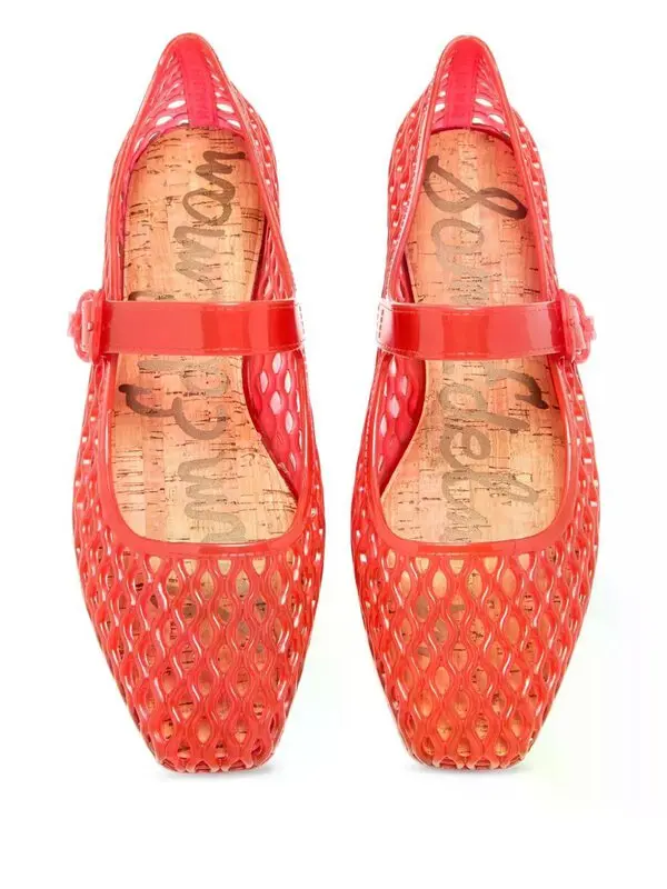 Sam Edelman Net Pattern Buckle Fastening Pumps