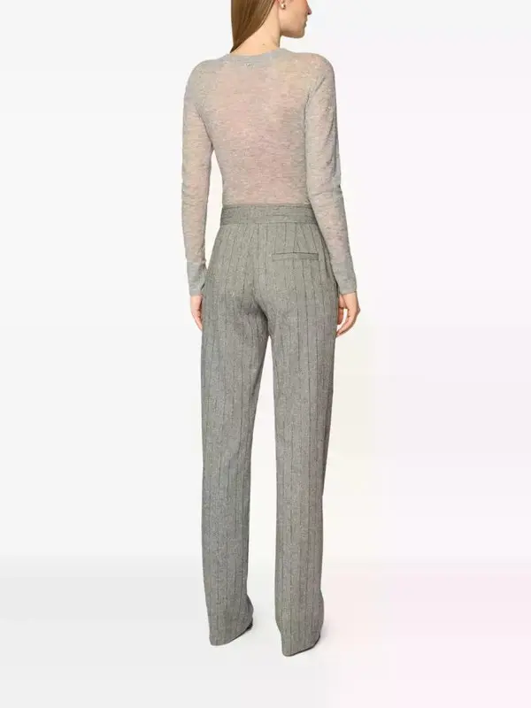 GENNY Stripe Pattern Tailored Trousers