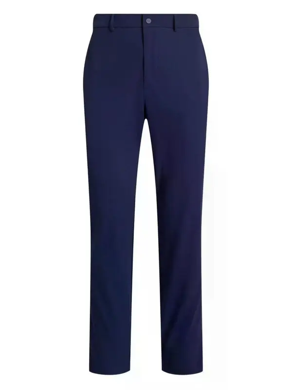 Rlx Ralph Lauren Navy Logo Patch Tailored Trousers - Blue