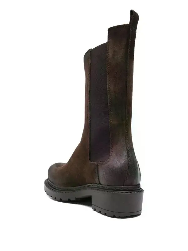 METISSE 40mm Suede Chelsea Boots - Brown