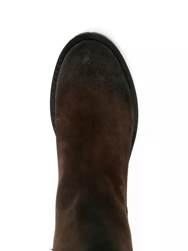 METISSE 40mm Suede Chelsea Boots - Brown