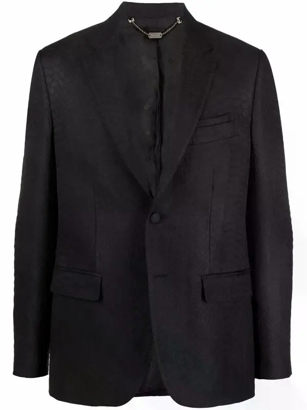 BILLIONAIRE Jaquard Crocodile-effect Tailored Blazer
