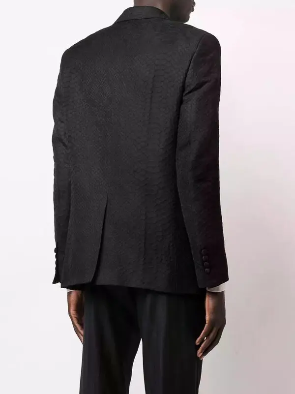 BILLIONAIRE Jaquard Crocodile-effect Tailored Blazer