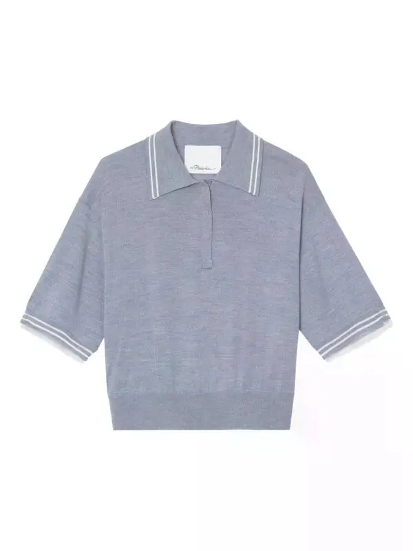 3.1 Phillip Lim Short-sleeve Merino T-shirt - Grey