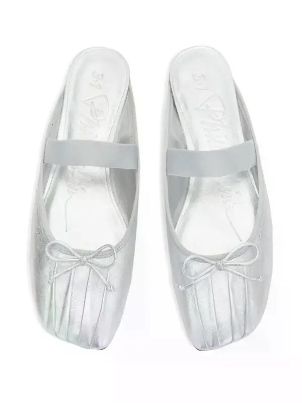 3.1 Phillip Lim Leather Bow Detail Mules