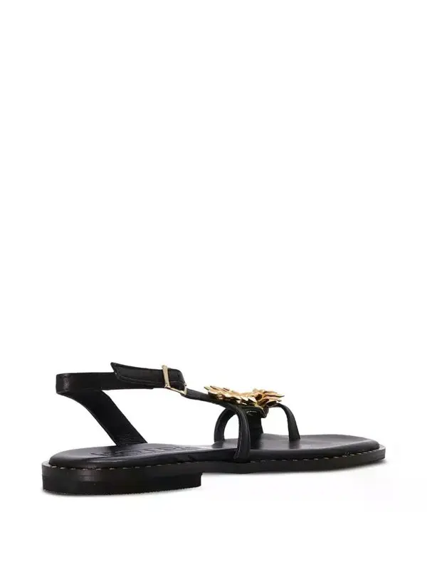 KOTRIS SANDALS Leaf Embellished Slingback Sandals