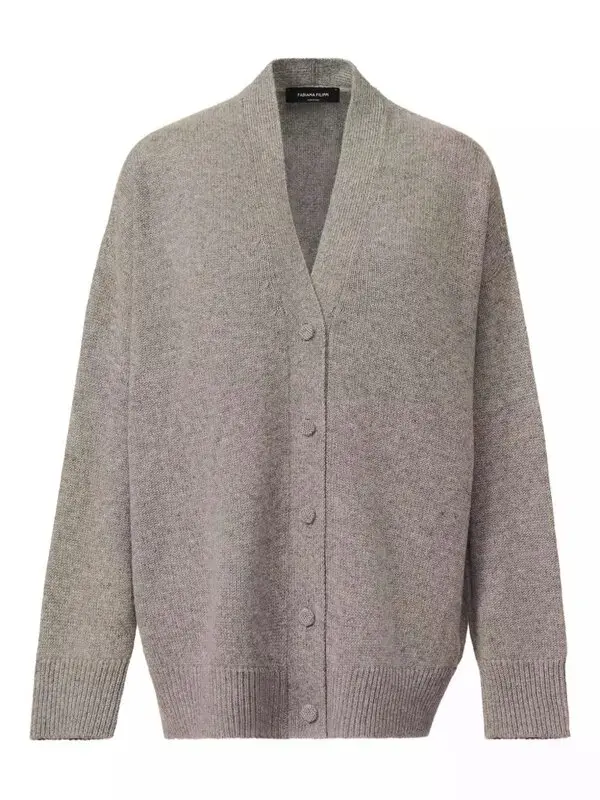 Fabiana Filippi V-neck Cardigan - Grey