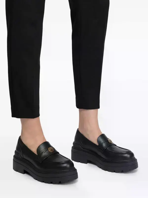 Pinko Logo-plaque Platform Loafers