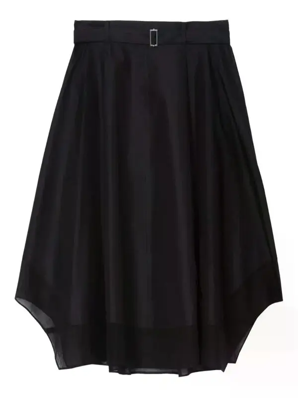 3.1 Phillip Lim Belted Layered Skirt - Black