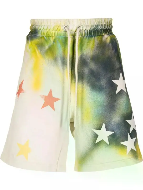 Palm Angels Star Sprayed Track Shorts
