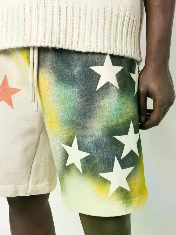Palm Angels Star Sprayed Track Shorts