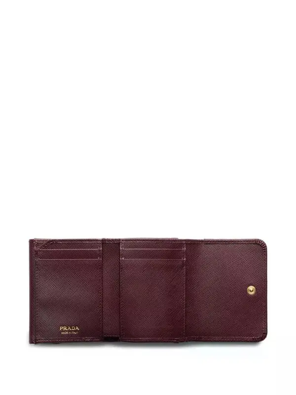 Prada Small Saffiano Leather Wallet - Red