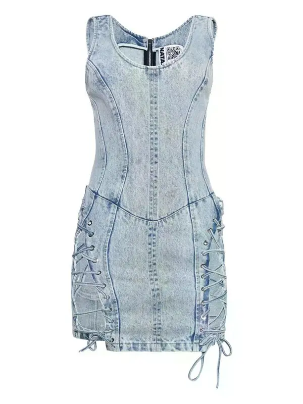 Natasha Zinko Denim Mini Dress - Blue