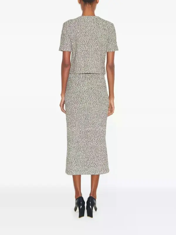 Tory Burch Tweed Midi Skirt