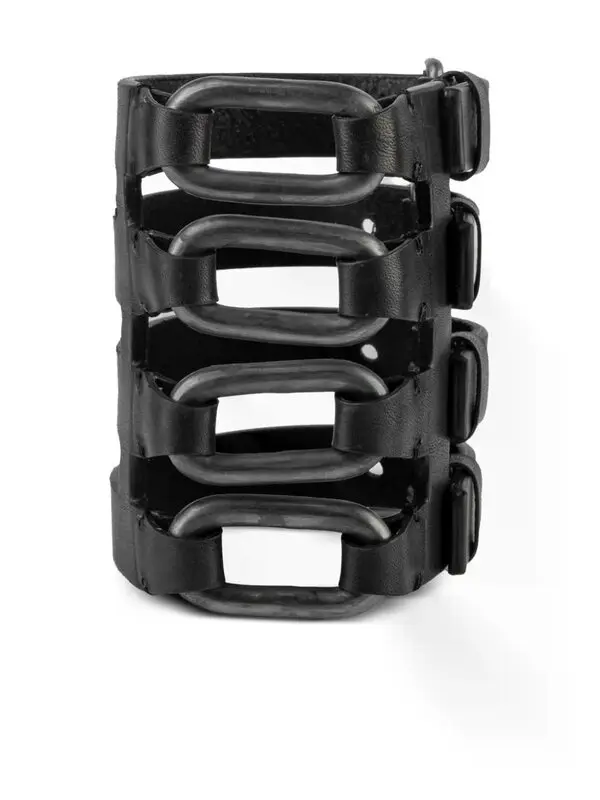 PARTS OF FOUR Leather Bracelet - Black
