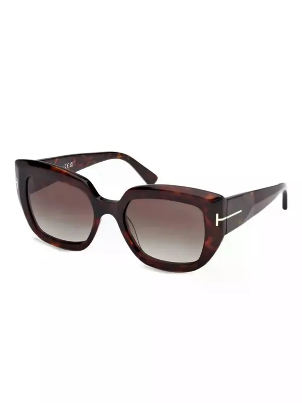 TOM FORD Square Tortoiseshell Sunglasses - Brown