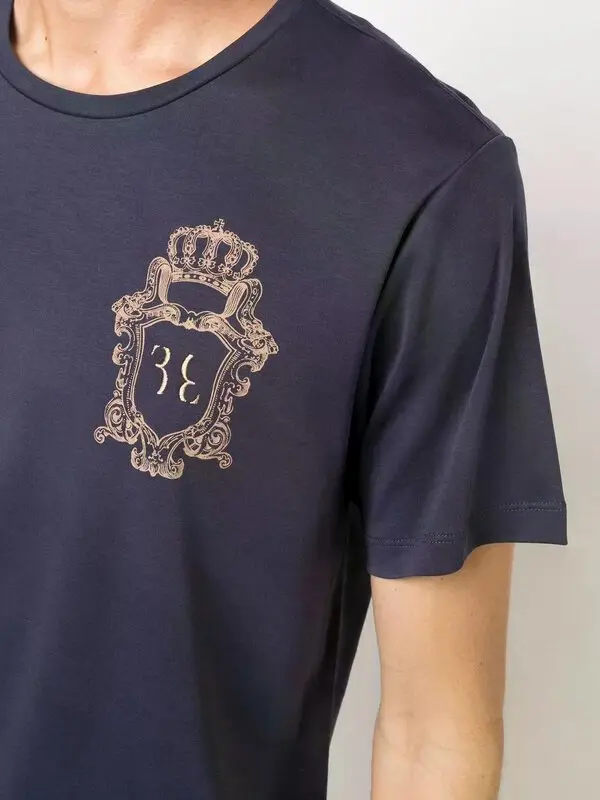 BILLIONAIRE Embroidered-logo Detail T-shirt