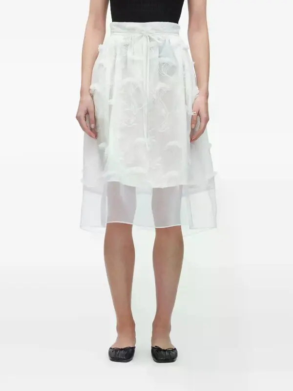 3.1 Phillip Lim Embroidered Tiered Skirt