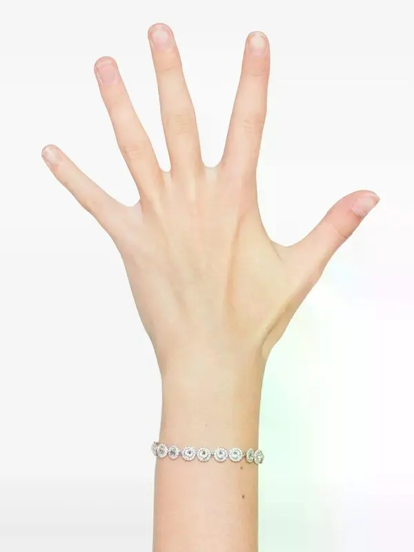 SWAROVSKI Crystal Embellished Rhodium-plated Set