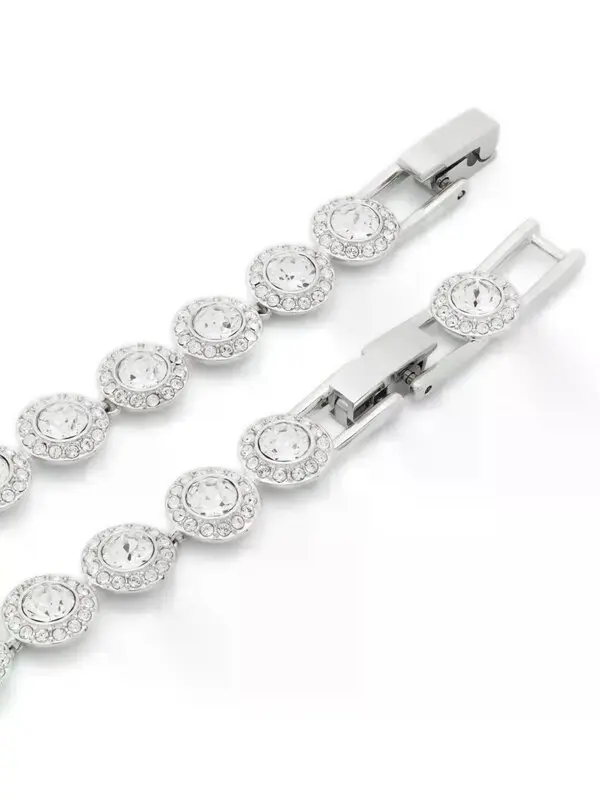 SWAROVSKI Crystal Embellished Rhodium-plated Set