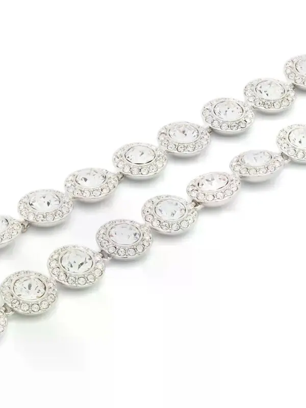 SWAROVSKI Crystal Embellished Rhodium-plated Set
