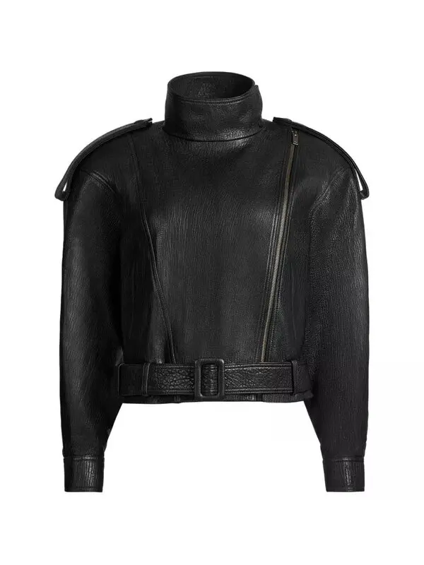DUCIE Grained Leather Jacket