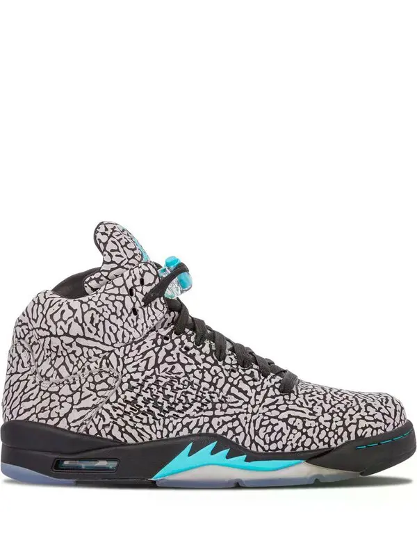 JORDAN 5 2lab5 Elephant Print Sneakers - Grey
