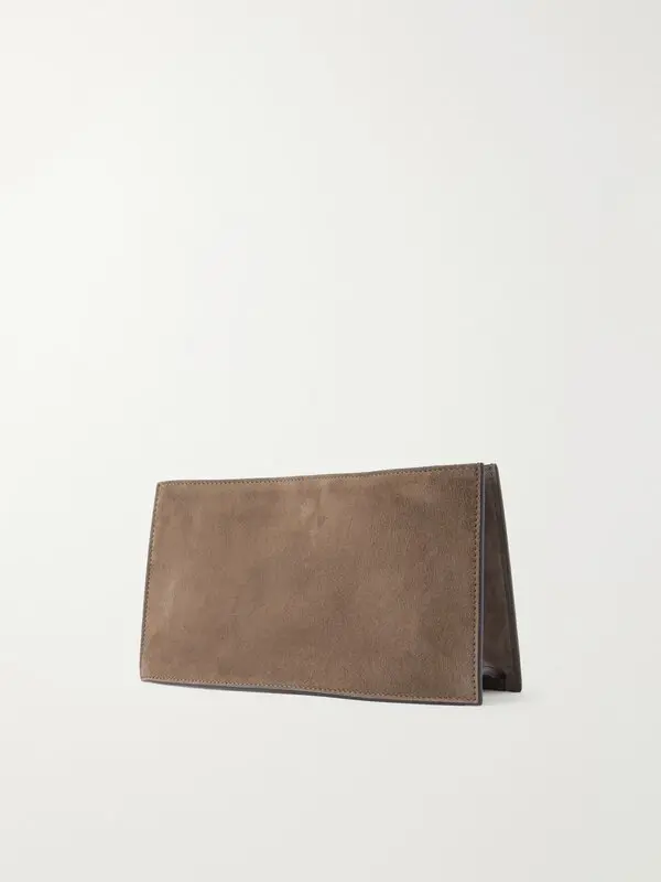 METIER Ease 28 Suede Clutch - Brown