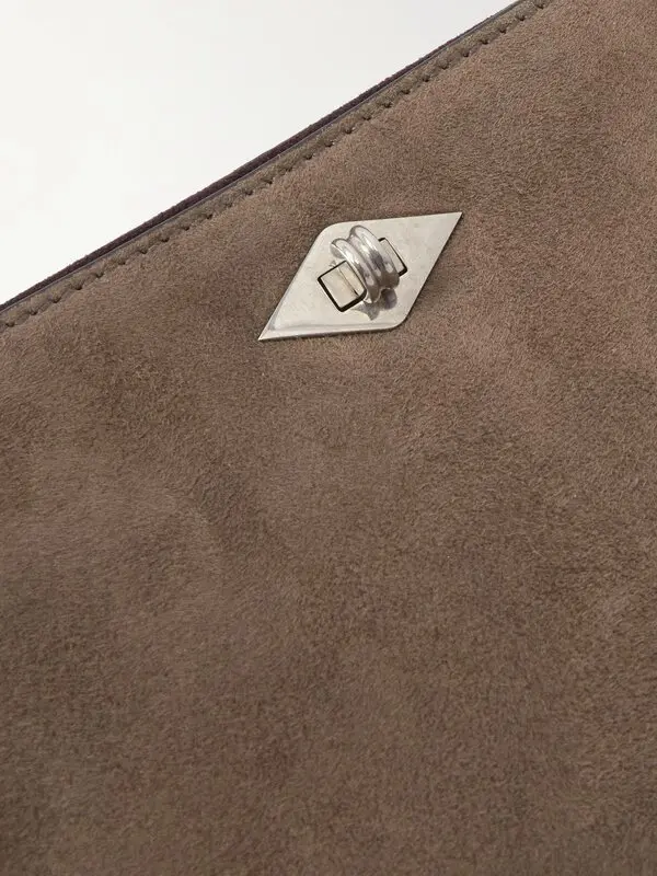 METIER Ease 28 Suede Clutch - Brown